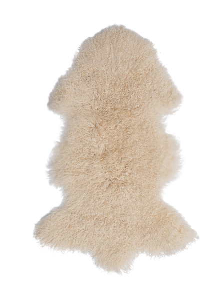 Tibetan Lamb Off White Hide – Spiffy Staging & Design